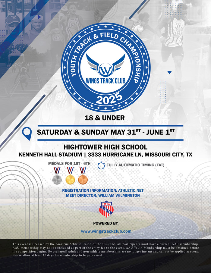 Schedule | WINGS TRACK CLUB